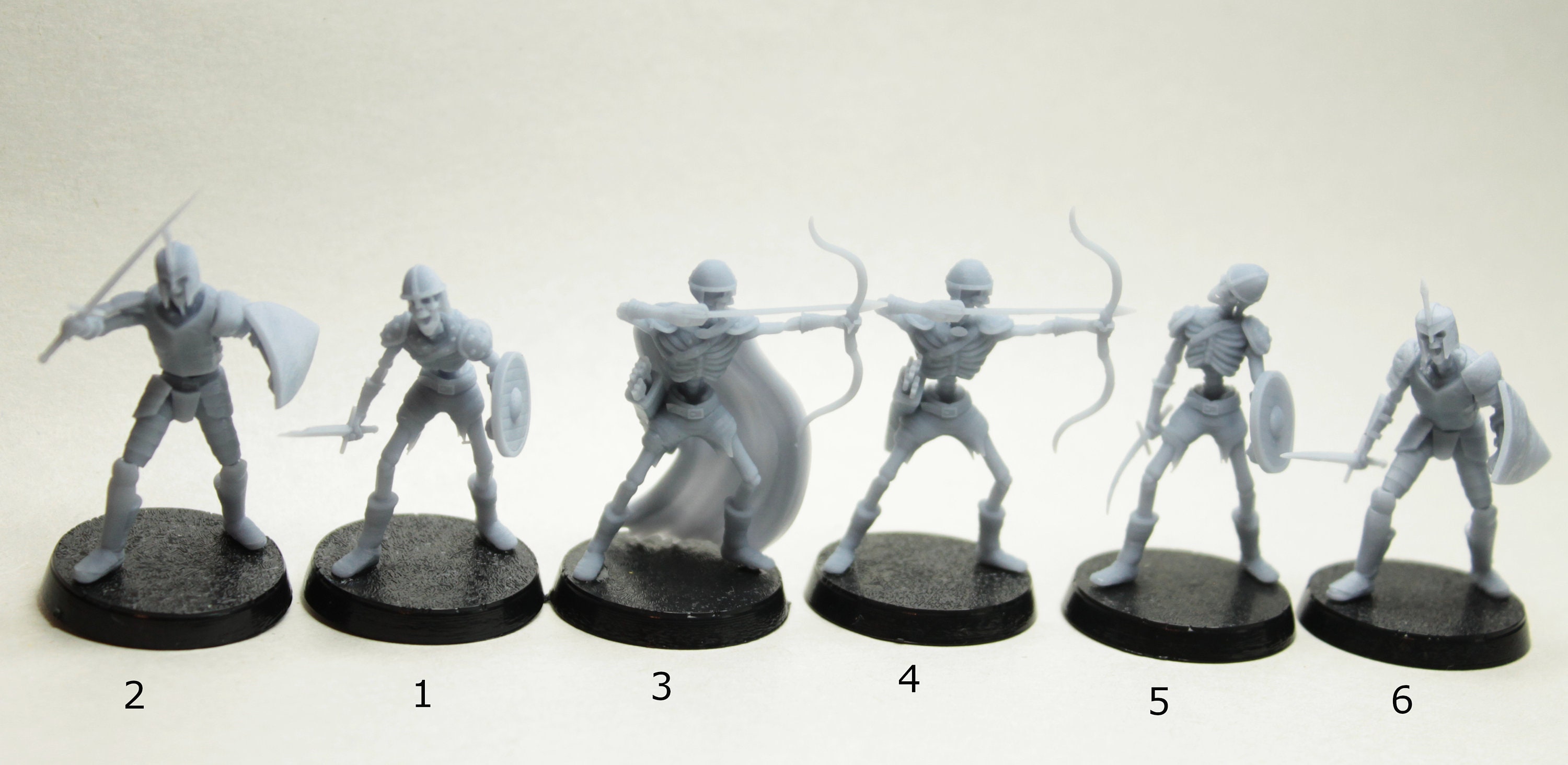 TTRPG Minifigures Skeleton Full Army Set unpainted Dnd, Pathfinder ...