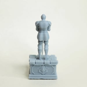 TTRPG Mini Terrain - Stone Knight Statue (unpainted) - Dnd, Pathfinder ...