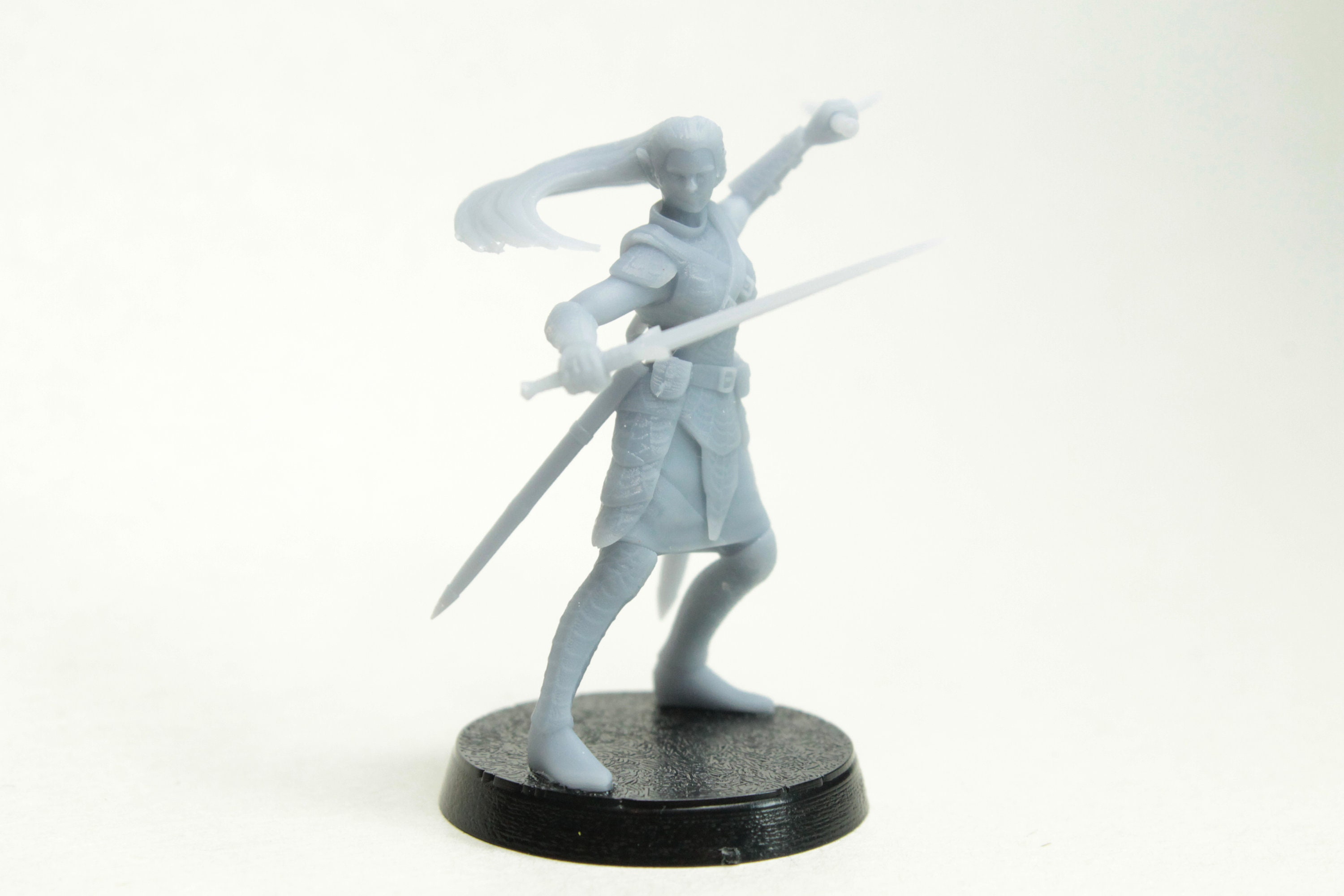 TTRPG Minifigure - Bladesinger Female Elf Mercenary Thug 2 (unpainted ...