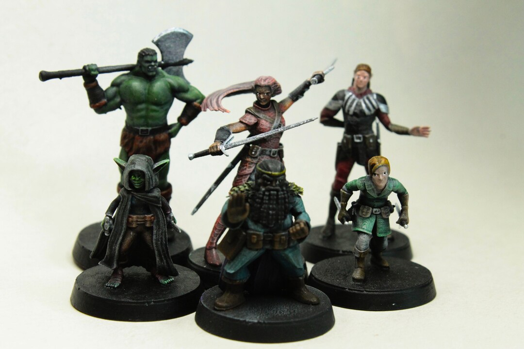 TTRPG Minifigures - 6-piece Thugs Full Set (unpainted) - Dnd ...