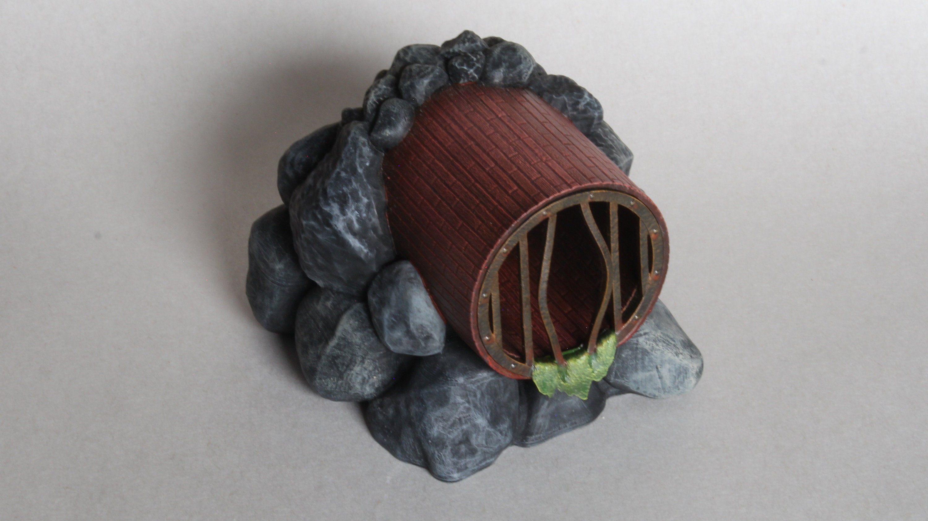 TTRPG Mini Terrain - Fieldstone Sewer Pipe (unpainted) - Dnd ...