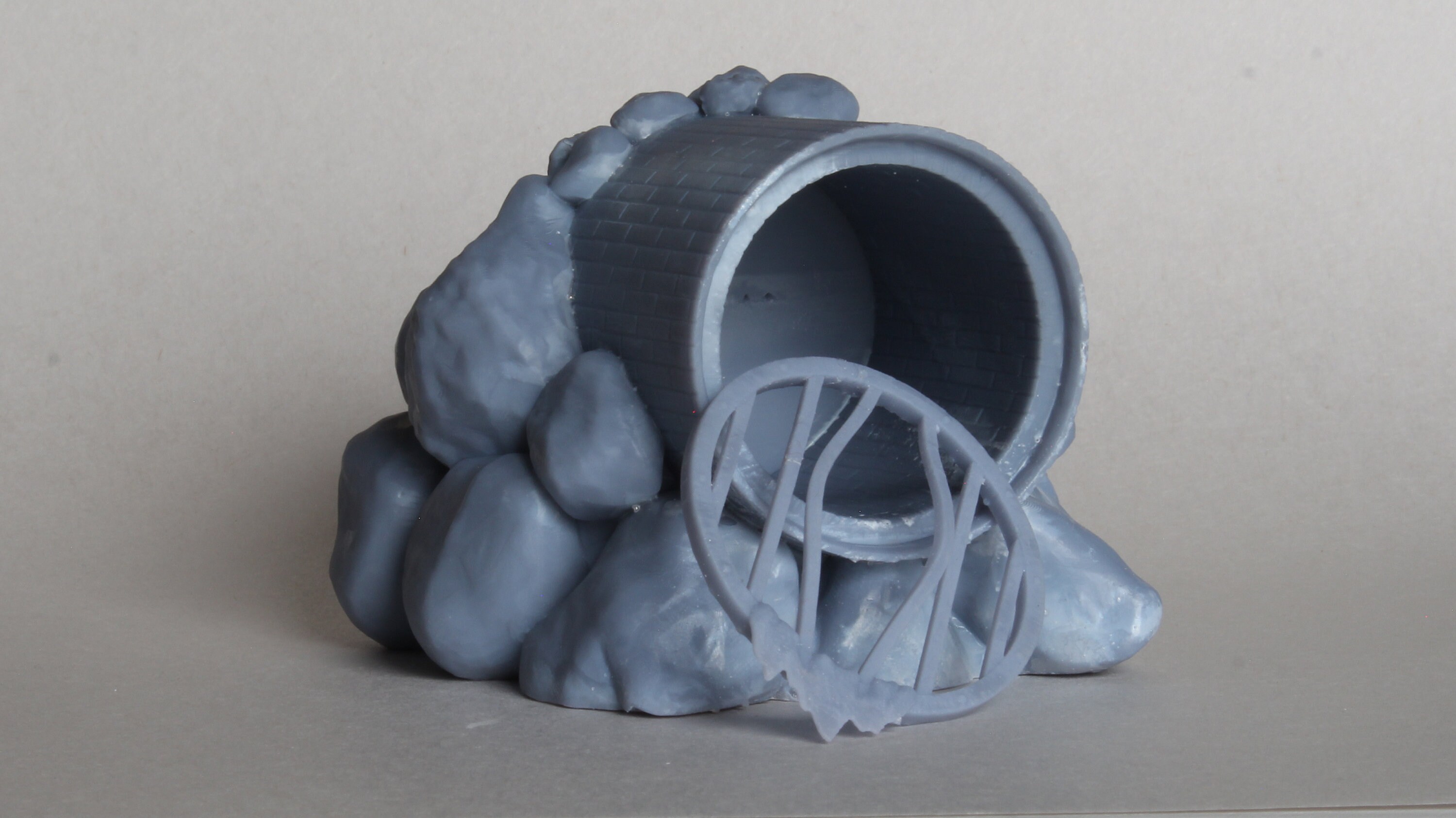 TTRPG Mini Terrain - Fieldstone Sewer Pipe (unpainted) - Dnd ...