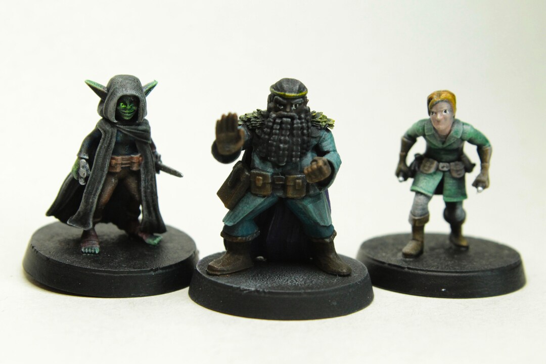 TTRPG Minifigures 3-piece Thugs Set 1 unpainted Dnd, Pathfinder ...