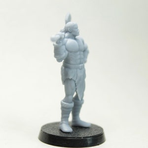 TTRPG Minifigure - Half Orc Male Barbarian Thug 1 (unpainted) - Dnd ...
