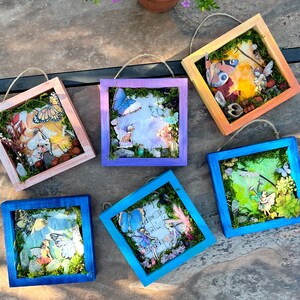 Magical Fairy Shadow Box, Fairycore Decor, Natural Fall Decor, Fairy ...