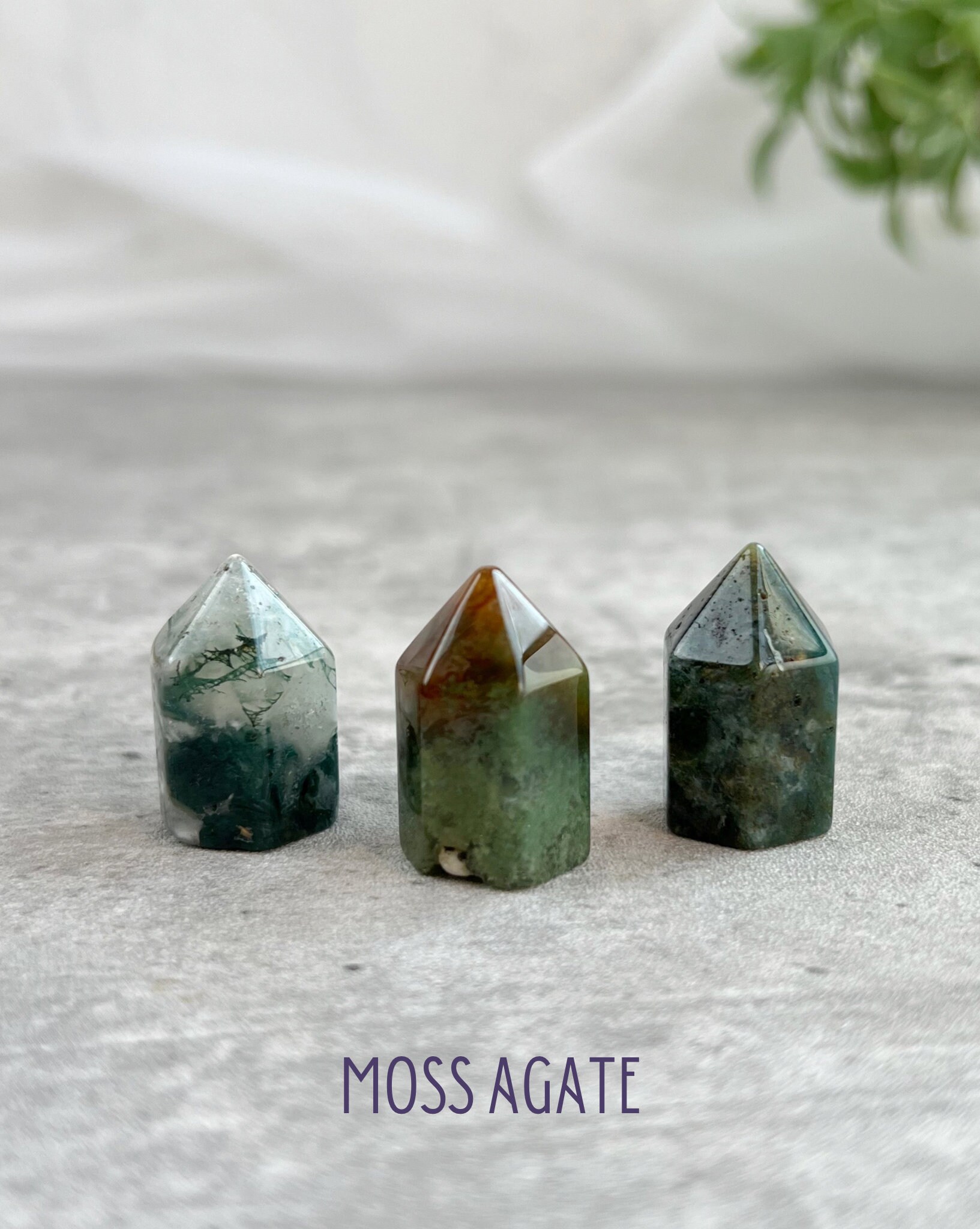 1 Natural Mix Crystal Mini Obelisk Tower Point Crystal Energy, Amethyst ...