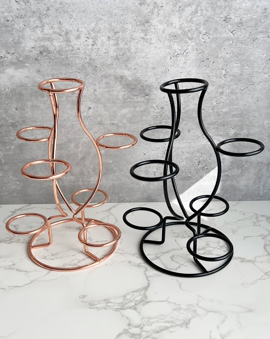 Crystal Sphere Stand, Crystal Sphere Holder, Stand for 7 Spheres, Rose ...