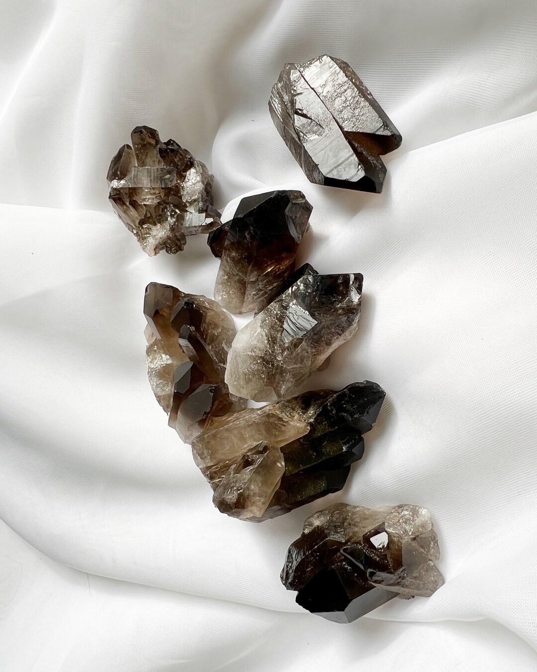 Smoky Quartz Cluster, Smoky Quartz, Gemstone Specimen, Metaphysical ...