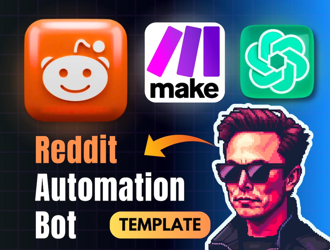 Automate Reddit Post Bot with Make.com Template. Reddit Bot for ...