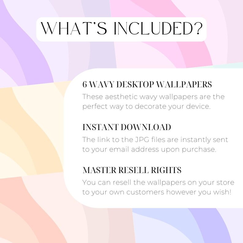 6 Aesthetic Wavy Desktop Wallpapers, High Quality 4K Landscape Retro Wallpapers, Bright Desktop ...