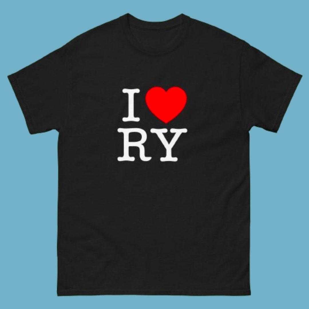 I Heart RY Shirt - Black - Etsy