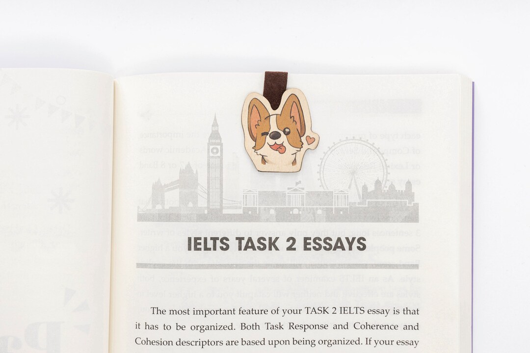 Corgi Dog Magnetic Bookmark Wooden Bookmark Magnet Keychain Bookmarks ...