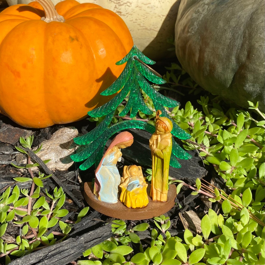 RARE Vintage 1983 FONTANINI by Roman Inc. Tree With Nativity Scene ...