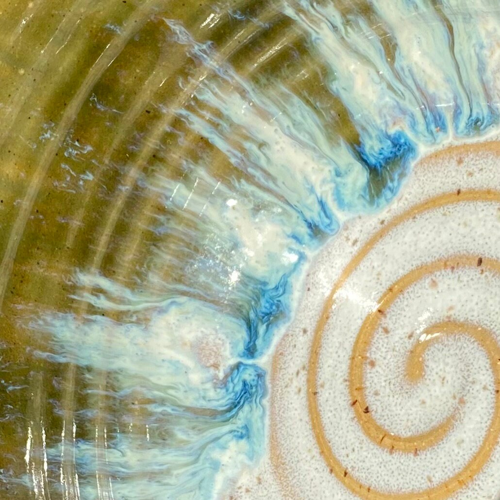 Vintage Triple C Pottery / Jesus Saves Art Pottery Stoneware Bowl Green ...