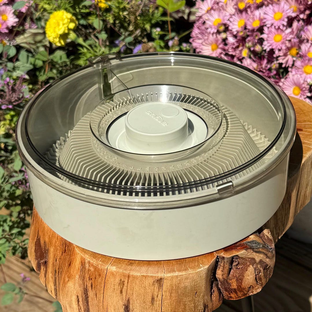 Vintage ARGUS Beige Plastic Roundabout 100 Slide Tray Magazine Carousel ...