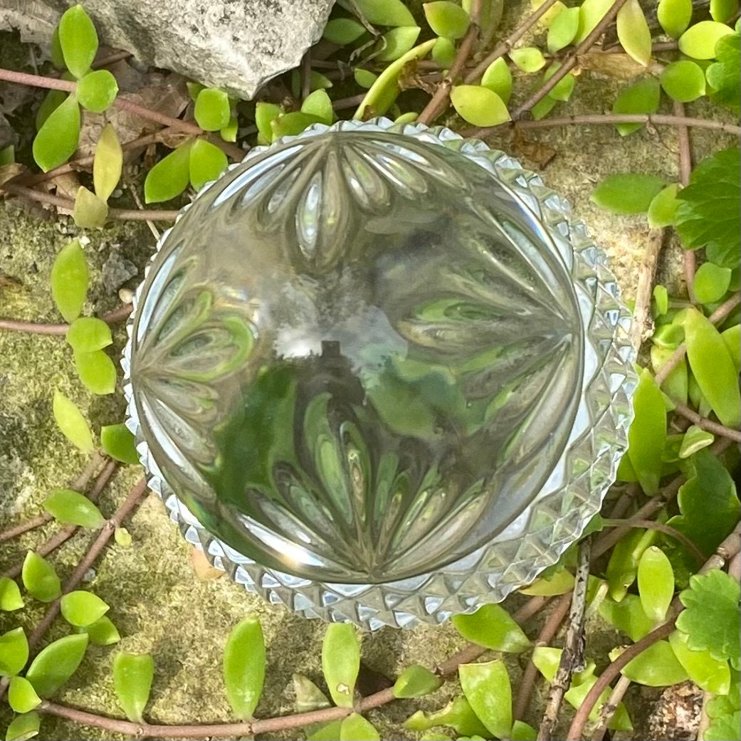 Vintage Clear Lead Crystal Cut Glass Egg Paperweight Made in - Etsy