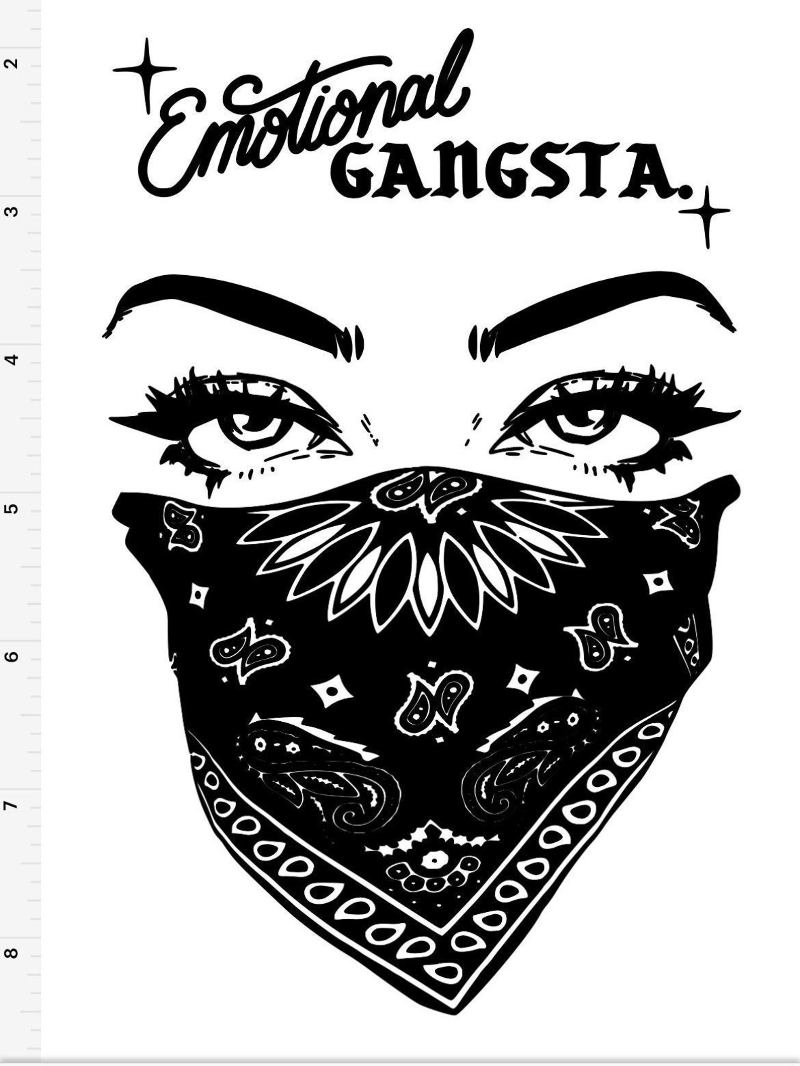 Emotional Gangsta SVG - Etsy