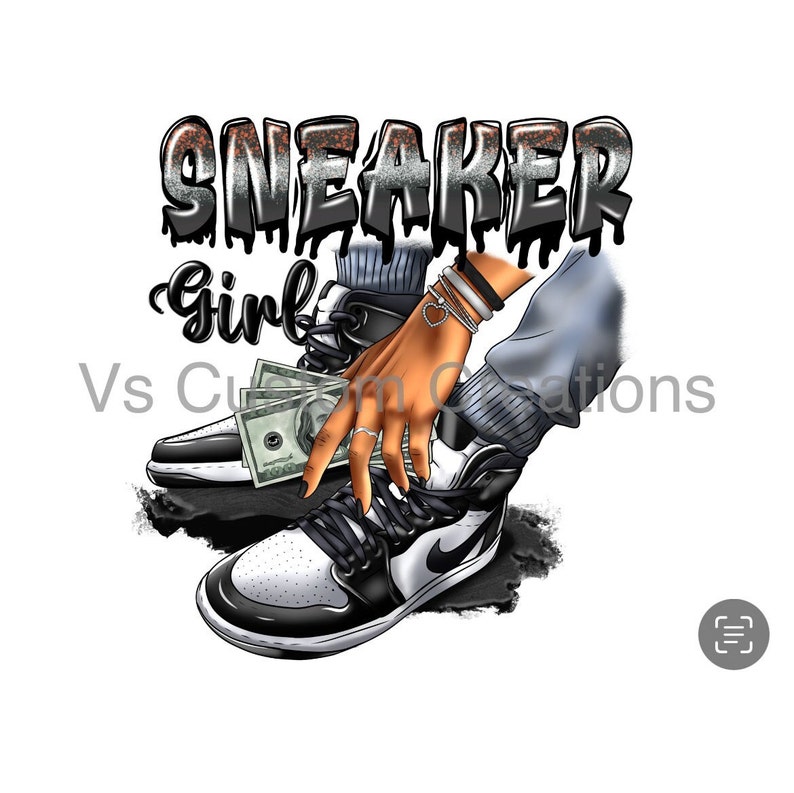 Sneaker Girl Png - Etsy