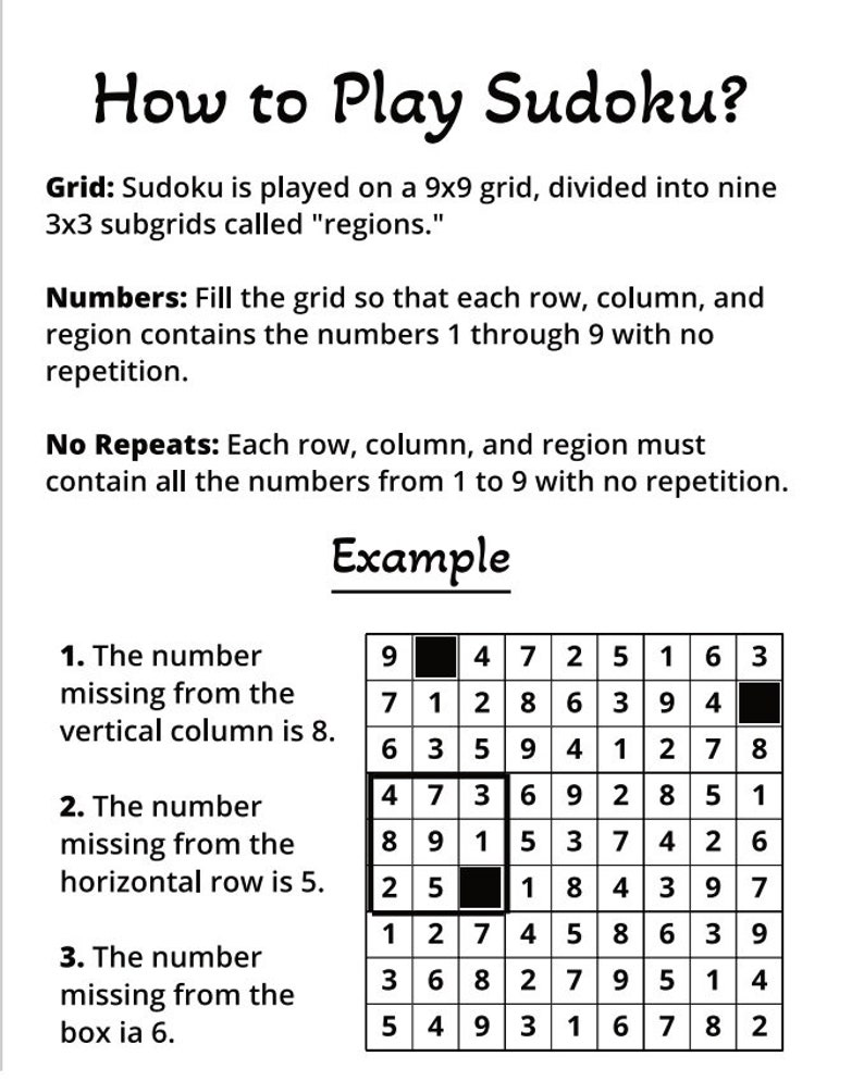Sudoku Puzzles for Adults - 1000+ Printable Puzzles Easy to Hard ...
