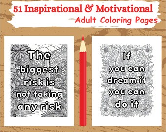 50 Inspirational Self Care Coloring Pages for Adults/värityskuvia ...