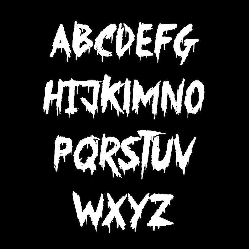 Font Splatter - Etsy