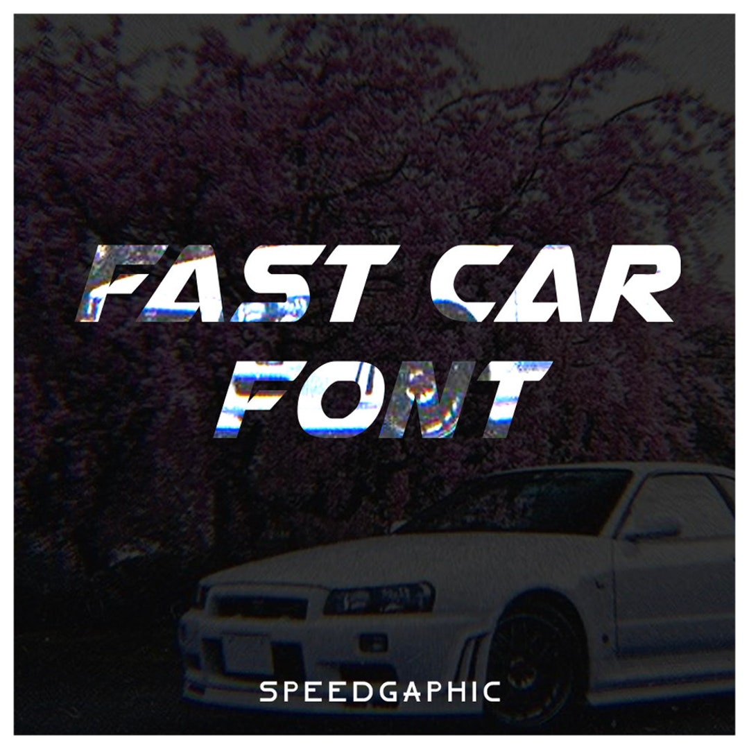 Fast Car Font - Etsy
