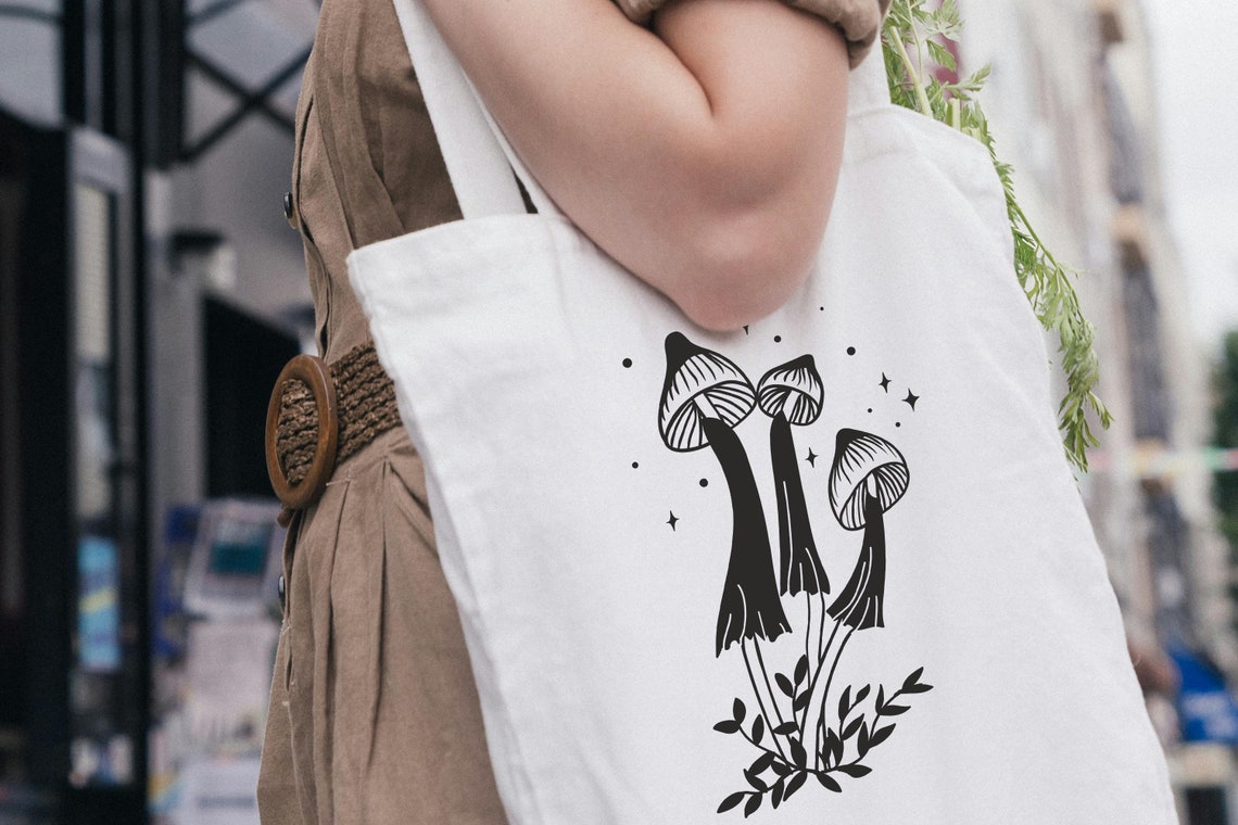 Mushroom Svg Bundle, Magic Mushroom SVG, Fungi Boho Hand Drawn, Magical ...