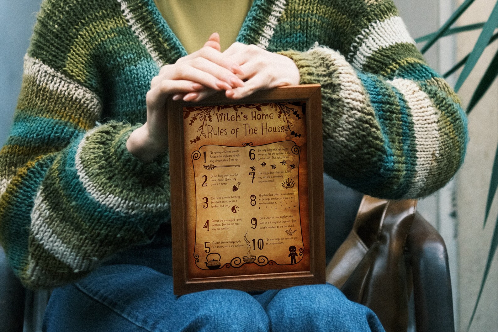 Witchs Rules of the House, Witch Rules Poster, Art Print, Halloween ...