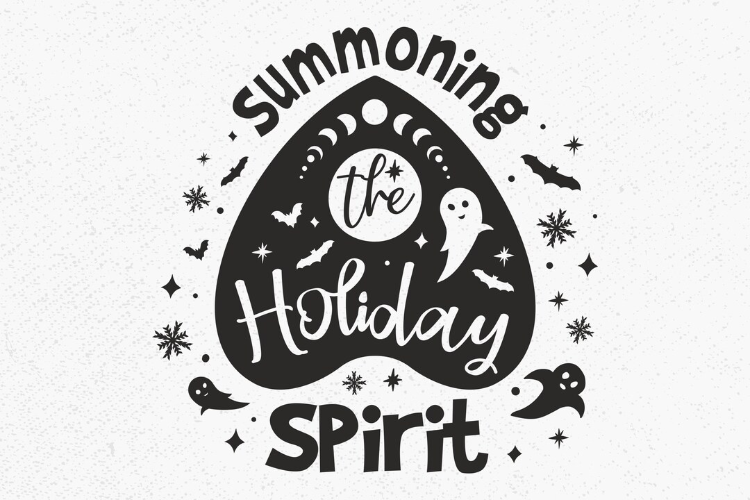Summoning the Holiday Spirit Svg, Holiday Spirit, Holiday Magic, Witch ...