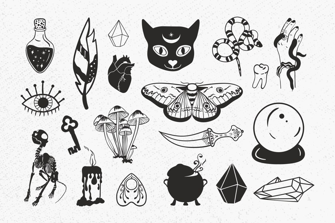Witchcraft SVG Art, Occult Digital Art, Witchcraft Bundle Svg, Alter ...