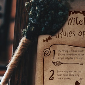 Witchs Rules of the House, Witch Rules Poster, Art Print, Halloween ...
