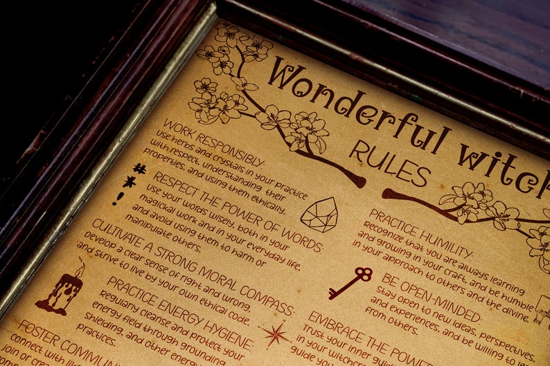 Wonderful Witch Rules, Rules of the Witch, Witch Rules, Witch Rules ...