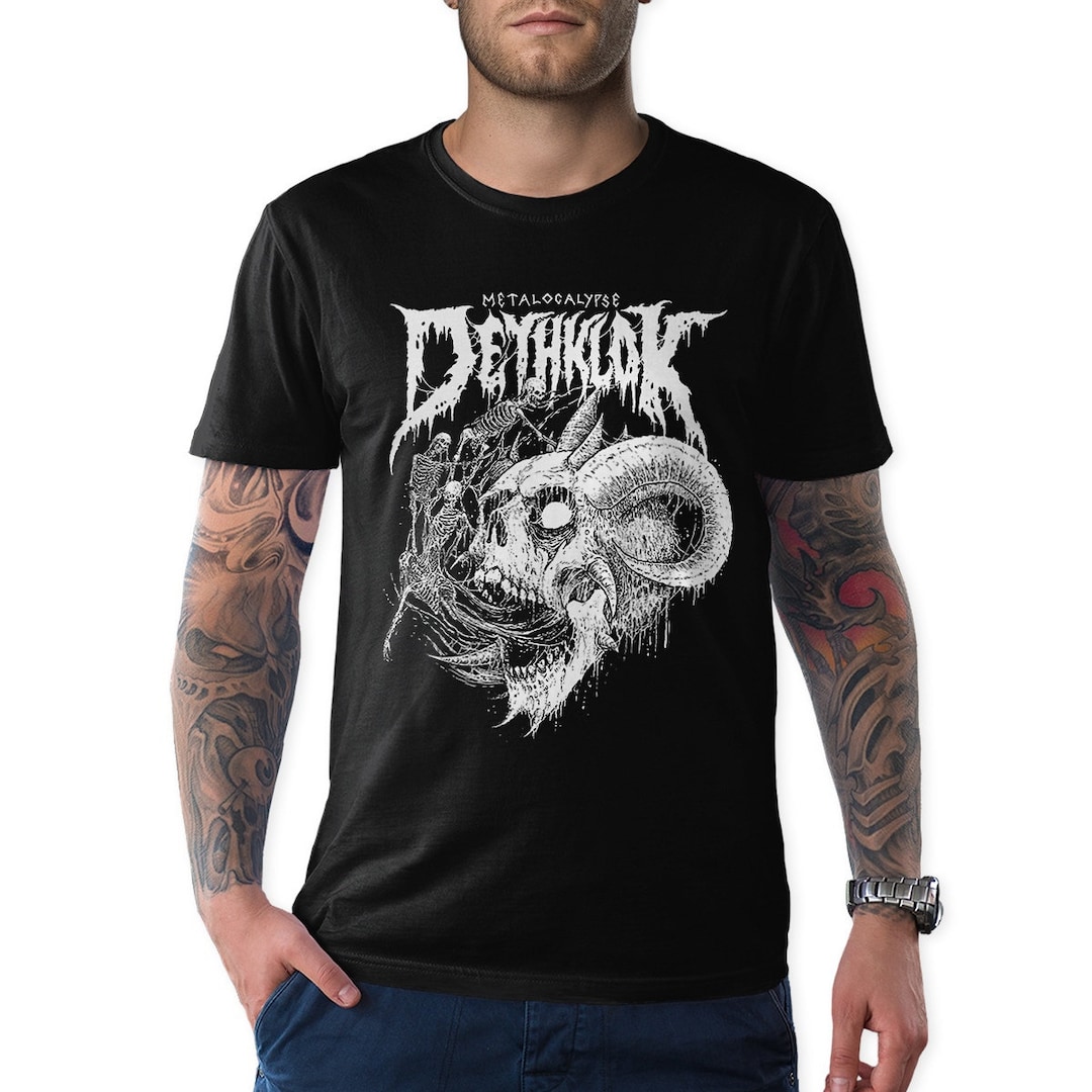 Metalocalypse Dethklok Skull T-shirt, Men's and Women's Sizes (MSC ...
