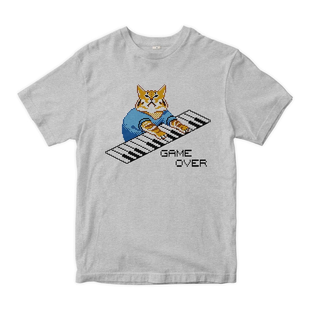 Keyboard Cat Game Over T-shirt, Men's and Women's Sizes KIT-78771 - Etsy UK