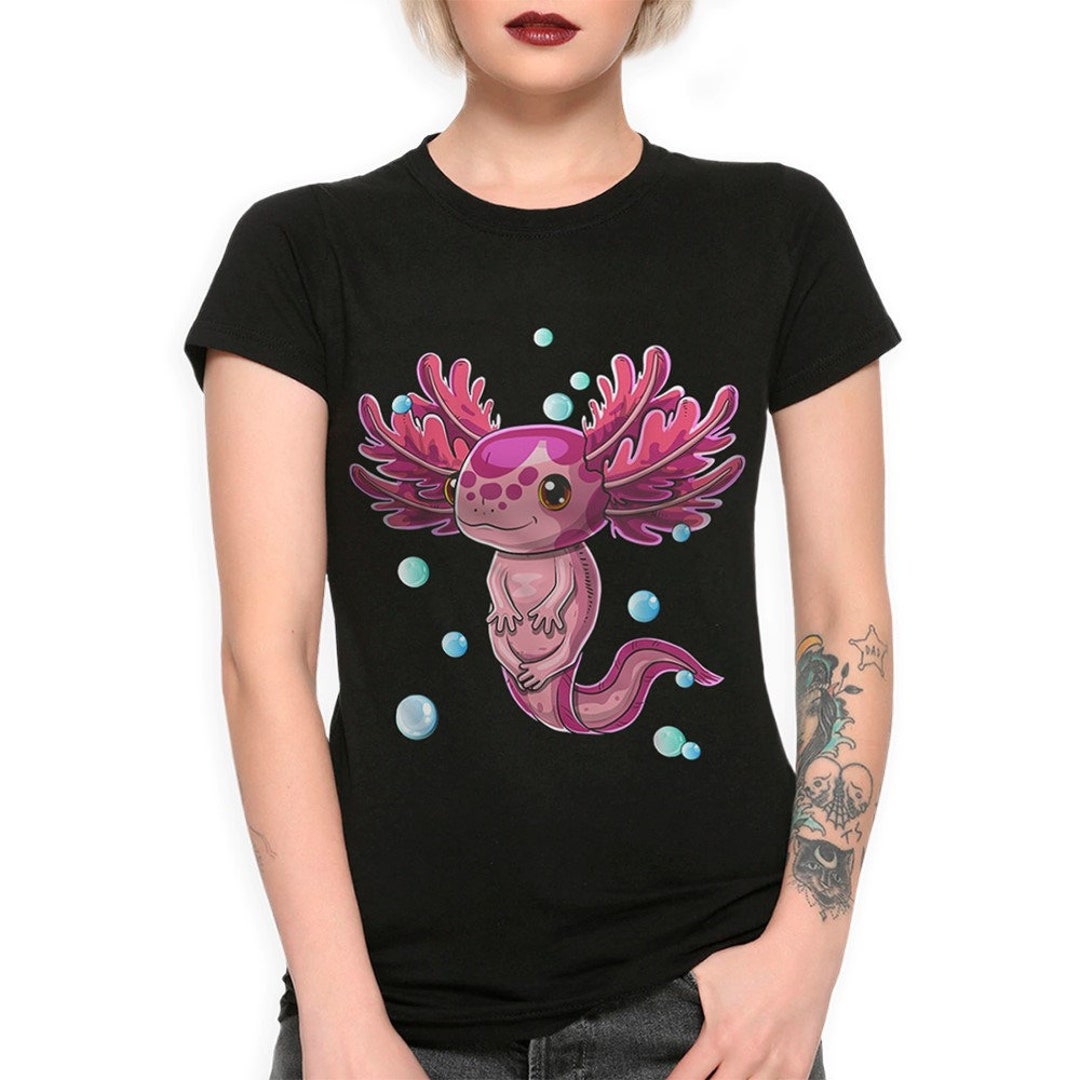 Cute Axolotl T-shirt, Men's and Women's Sizes AXO-91100 - Etsy