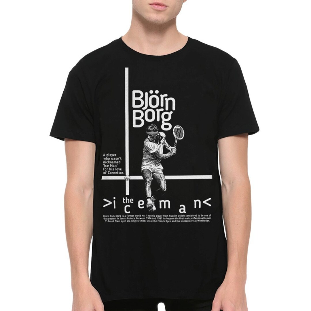 Bjorn Borg the Ice Man T-shirt, Men's and Women's Sizes (SPT-02931) - Etsy