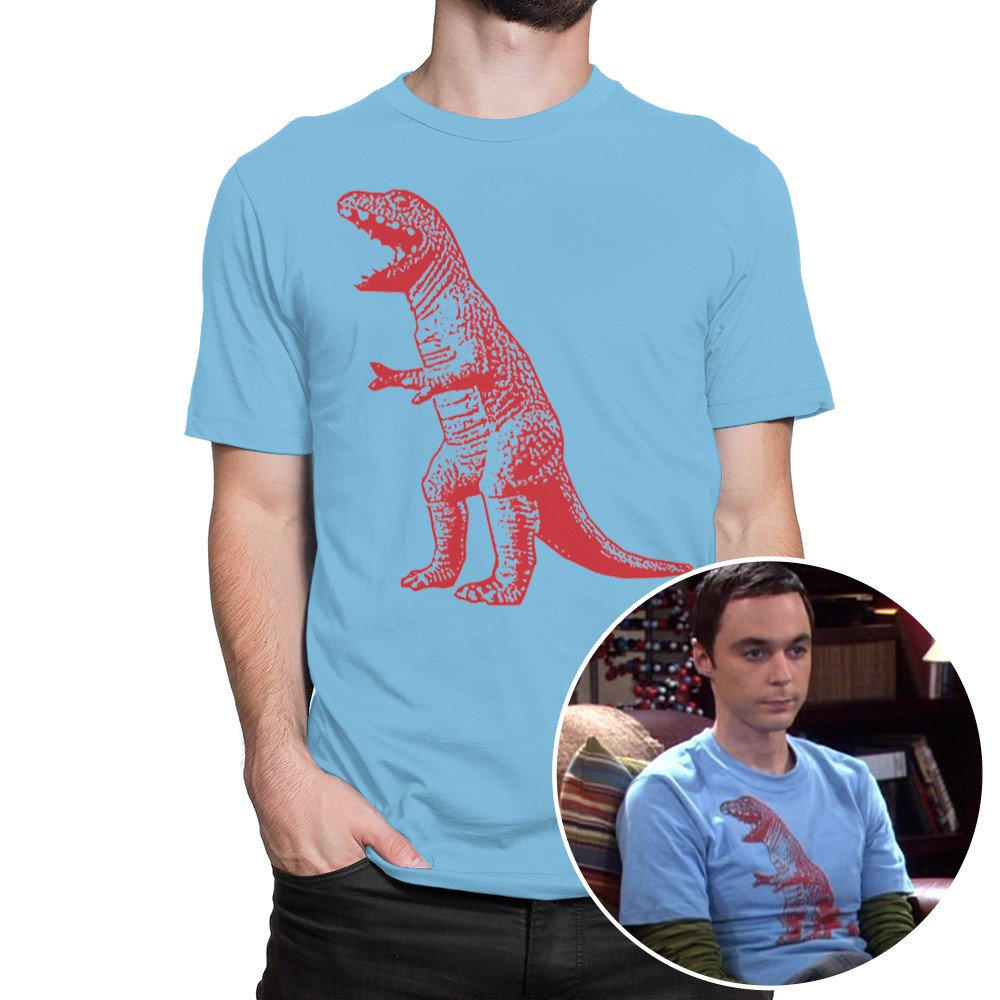 Sheldon Cooper T-rex Dinosaur T-shirt, the Big Bang Theory Shirt, Men's ...