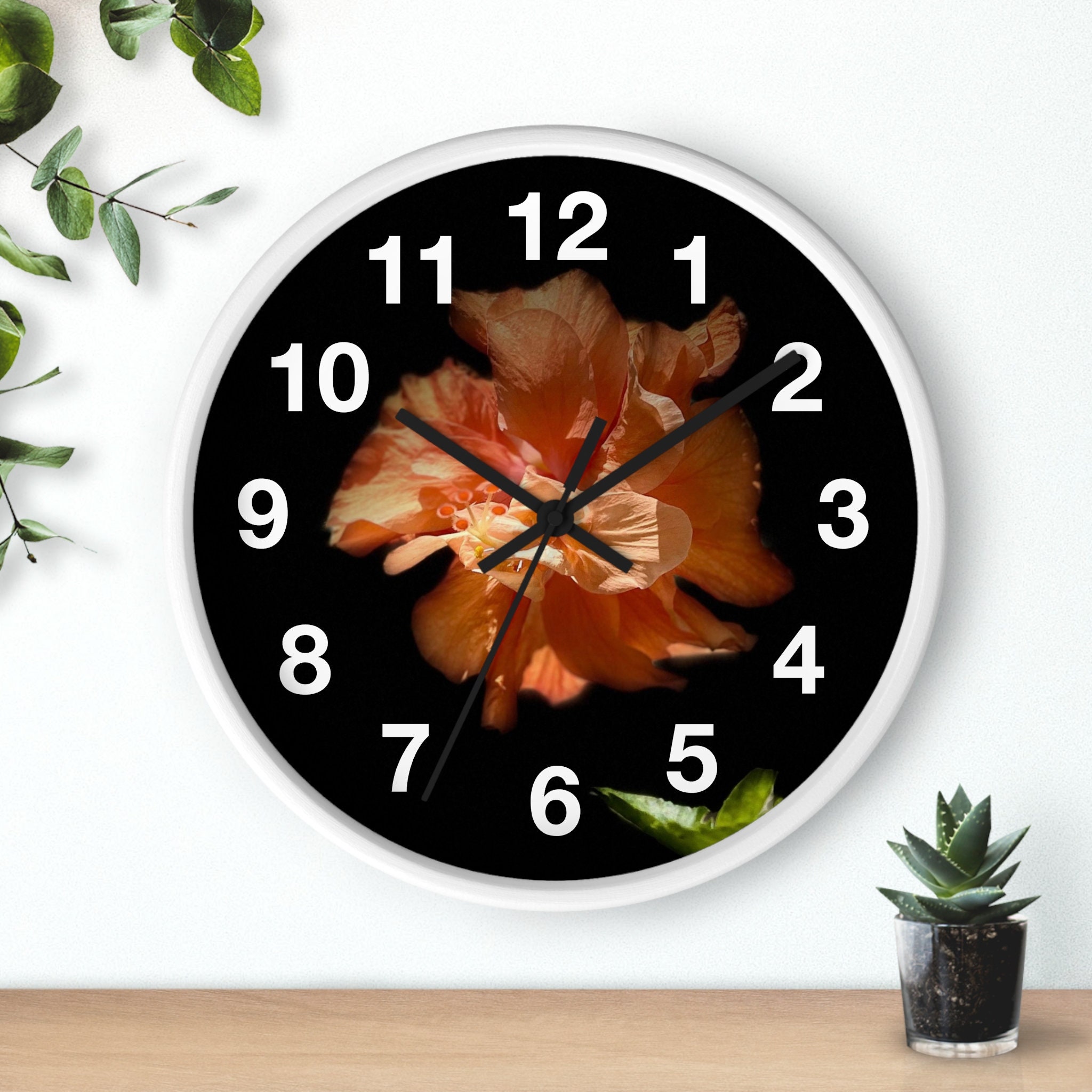 Flower Wall CLOCK 2, DECORATIVE Clock, Unique Wall Clock, Pretty ...