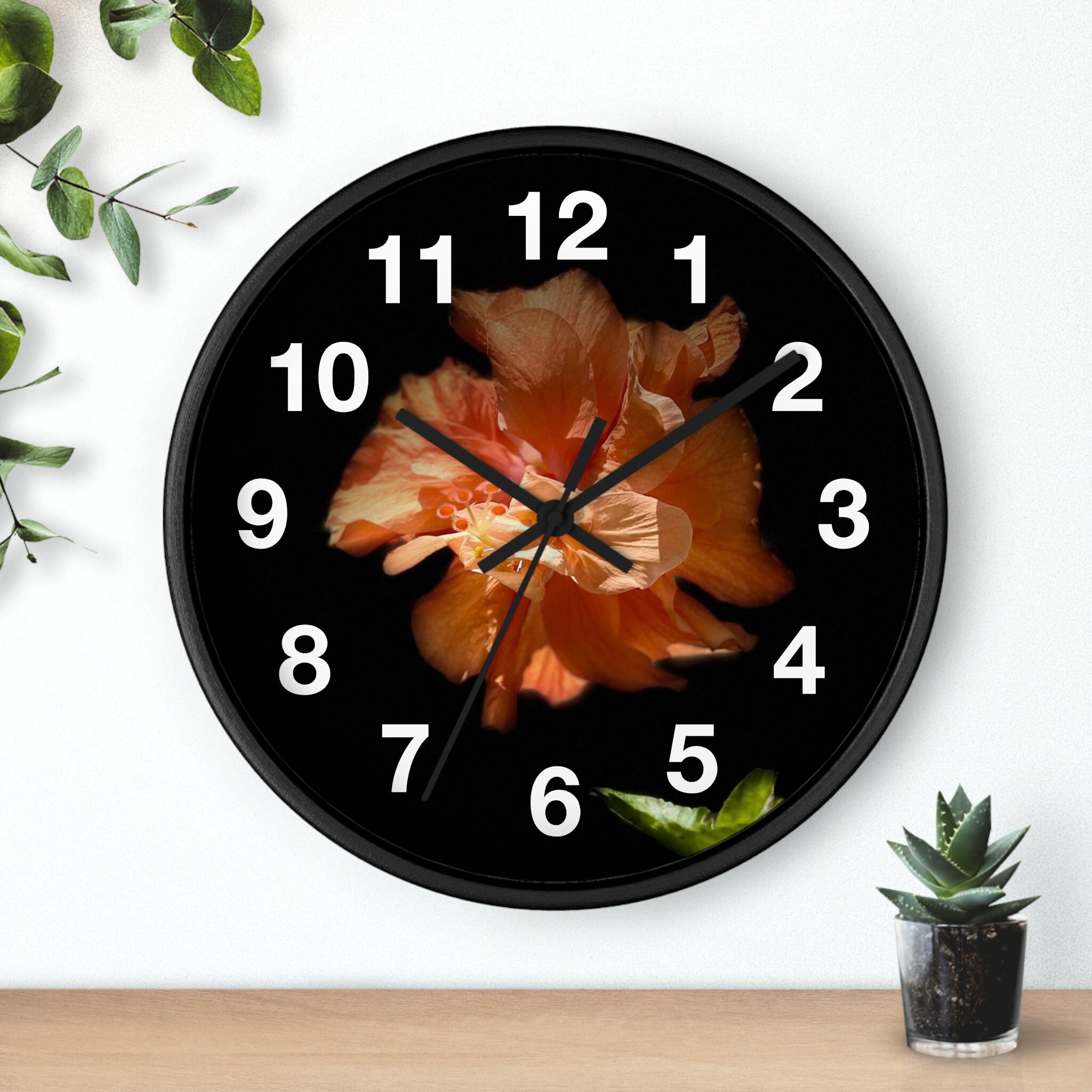 Flower Wall CLOCK 2, DECORATIVE Clock, Unique Wall Clock, Pretty ...