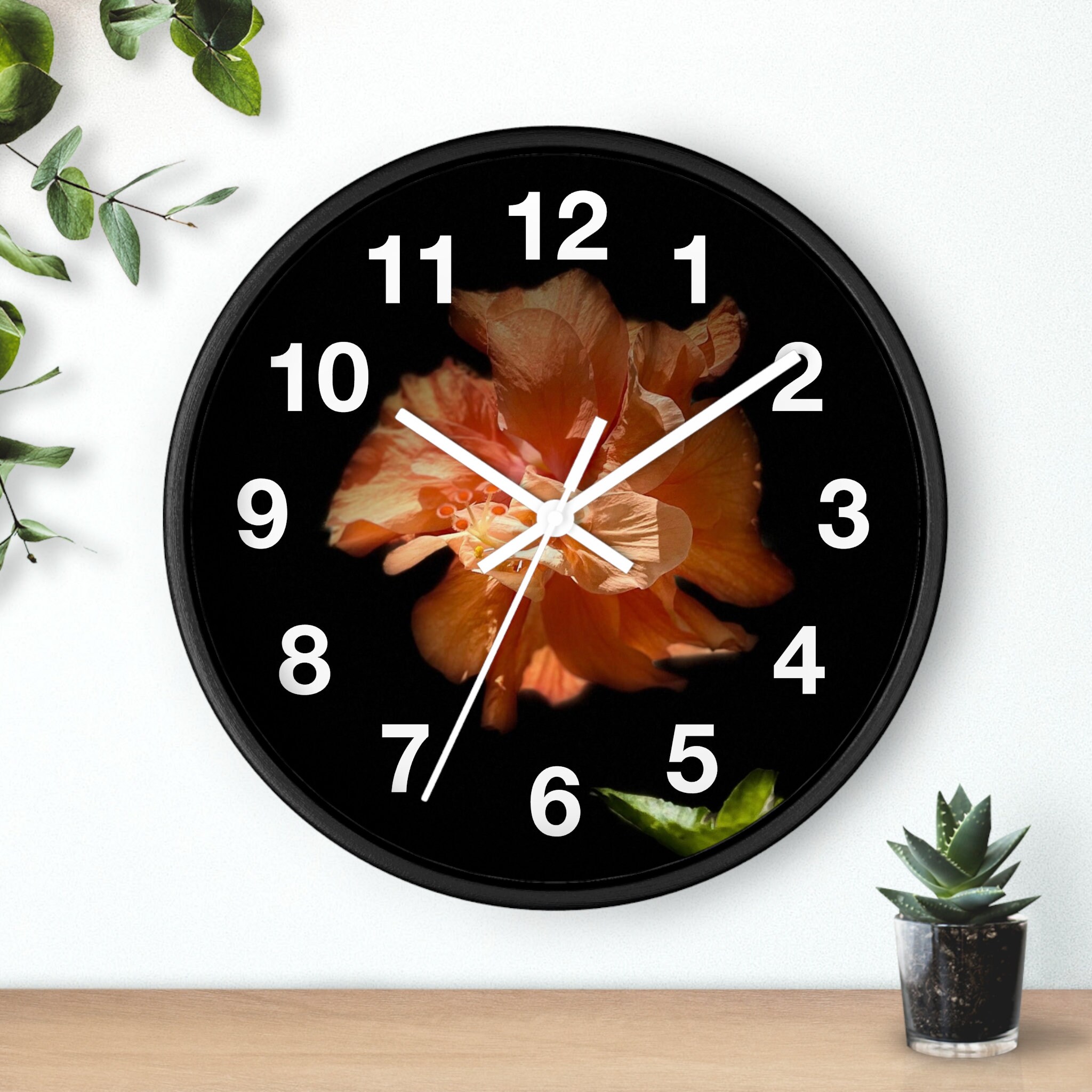Flower Wall CLOCK 2, DECORATIVE Clock, Unique Wall Clock, Pretty ...