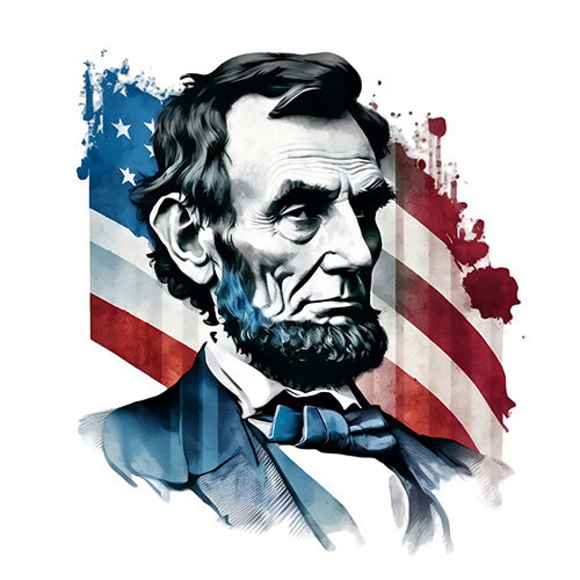 Abraham Lincoln Digital Art | Digital Download | Printable - Etsy