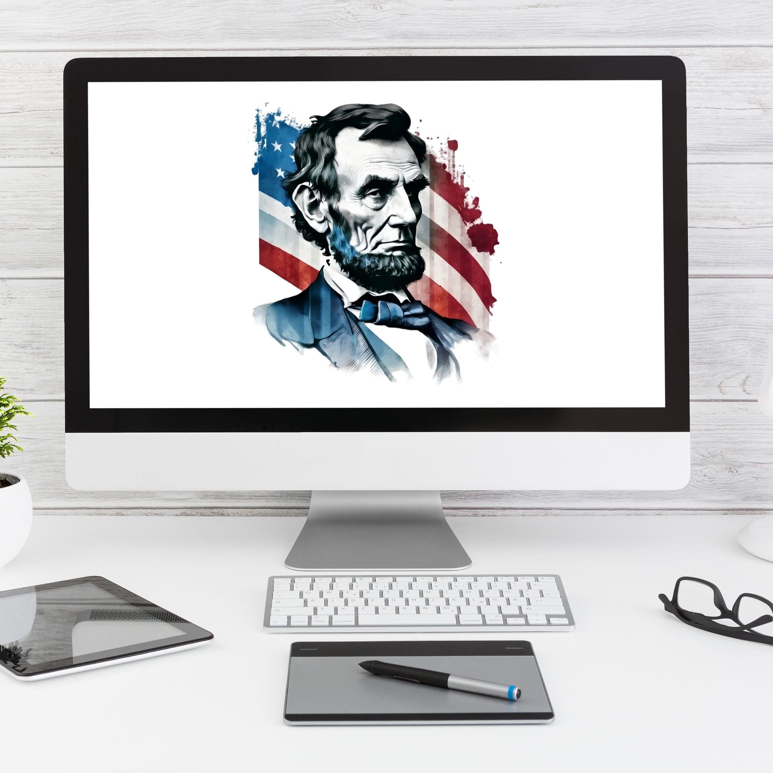 Abraham Lincoln Digital Art | Digital Download | Printable - Etsy