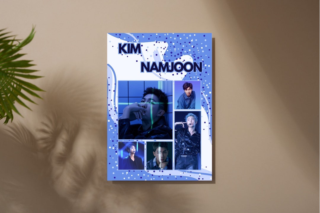 BTS Rm Poster | Rm Colourful Poster | Namjoon Poster | BTS Wall Art ...