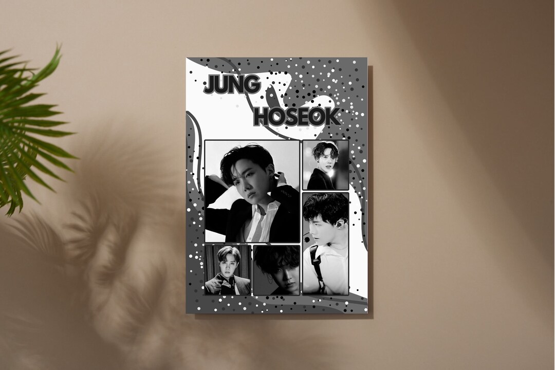 BTS J-hope Poster J-hope Poster Hoseok Poster BTS Wall Art Digital ...