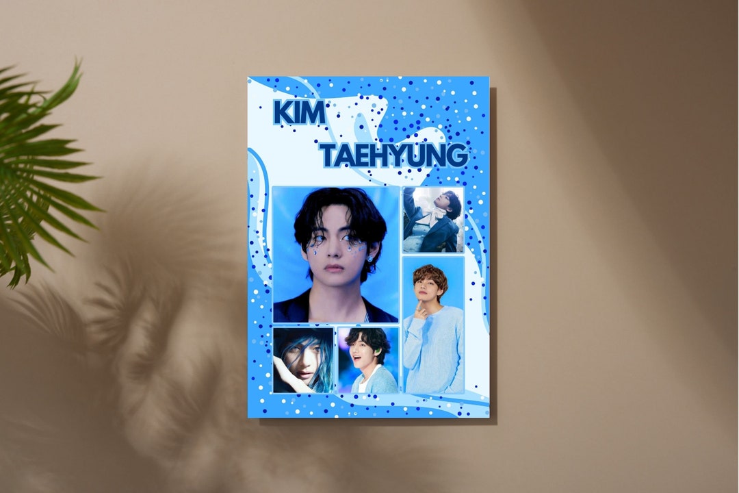BTS V Poster | Taehyung Poster | V Colourful Poster | BTS Wall Art ...
