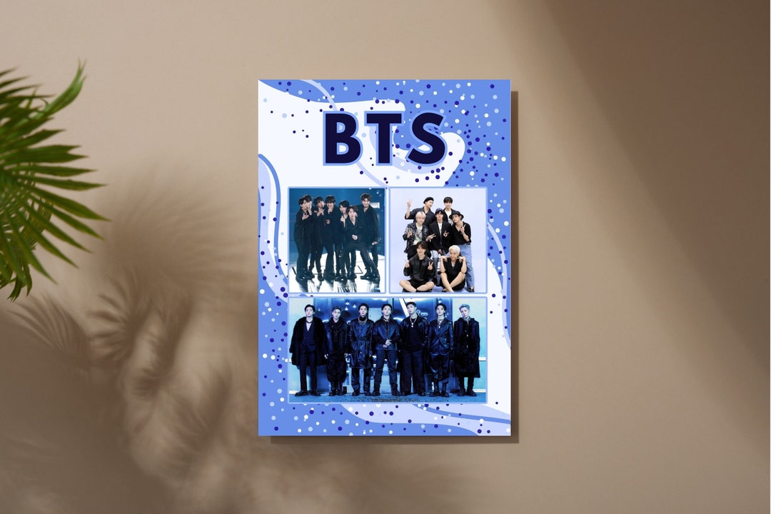 Bts Ot7 Poster | BTS Poster | BTS Wall Art | Digital Poster | Digital ...