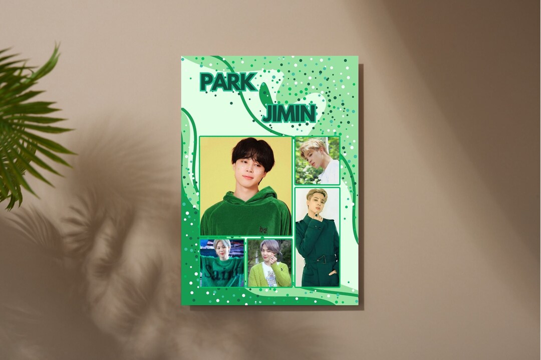 BTS Jimin Poster | Jimin Poster | Jimin Colourful Poster | BTS Wall Art ...