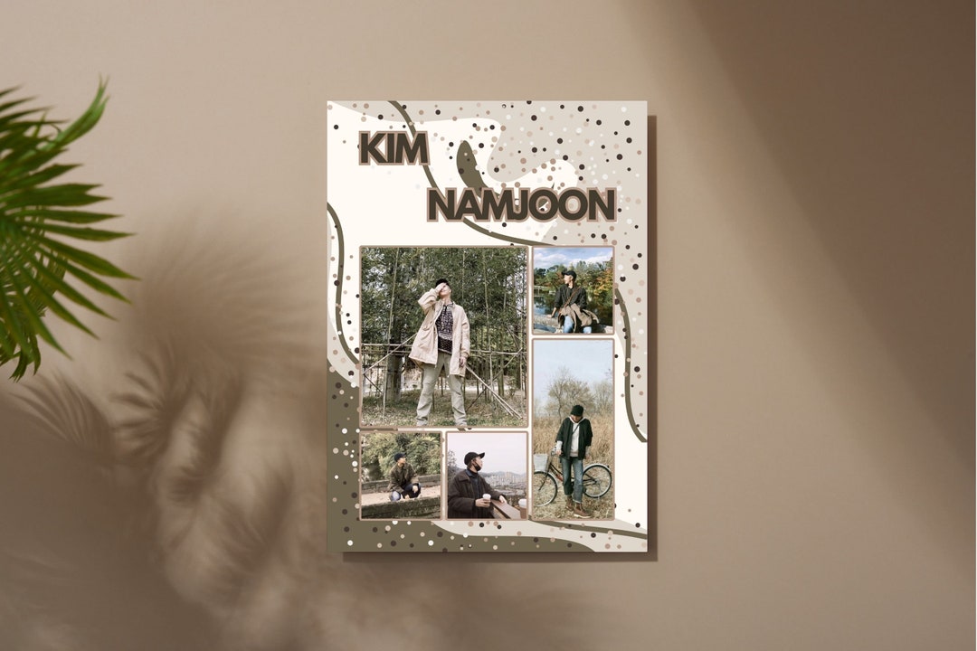 BTS Rm Poster | Rm Colourful Poster | Namjoon Poster | BTS Wall Art ...