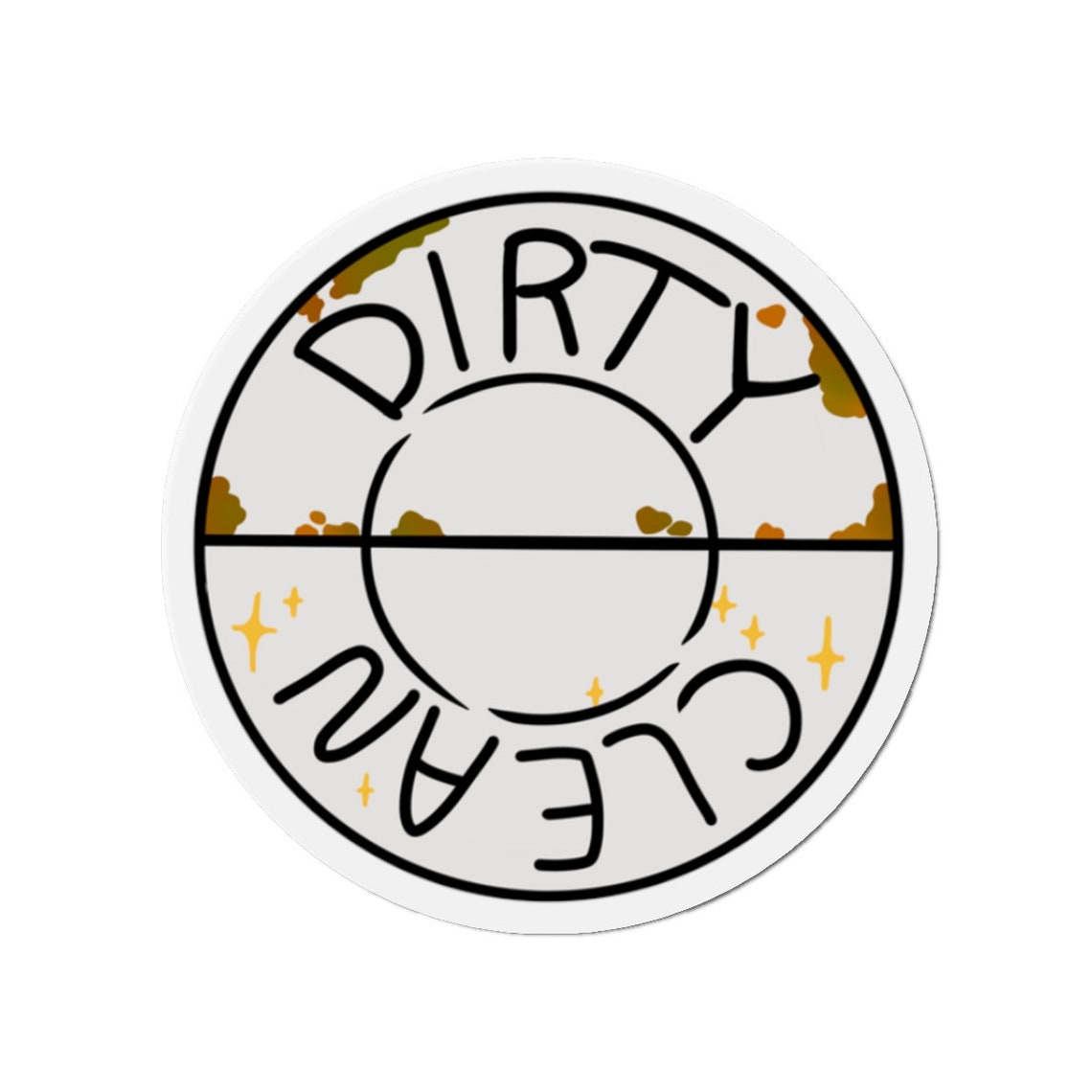 Clean Dirty Dish Sign for Dishwasher Magnet Gift for Busy People - Etsy