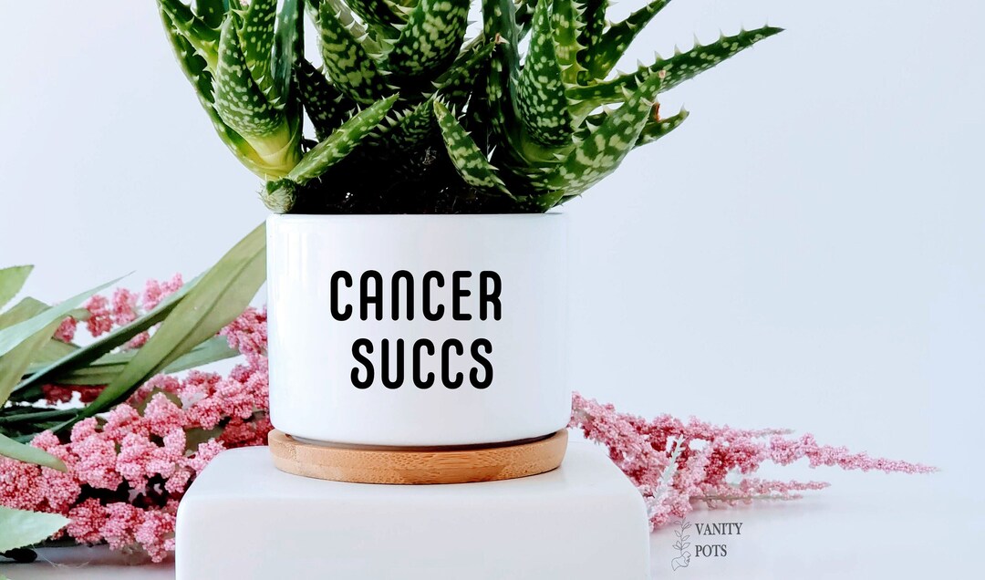 Cancer Succs Ceramic Succulent Planter Pot: Cancer Survivor Gift - Etsy